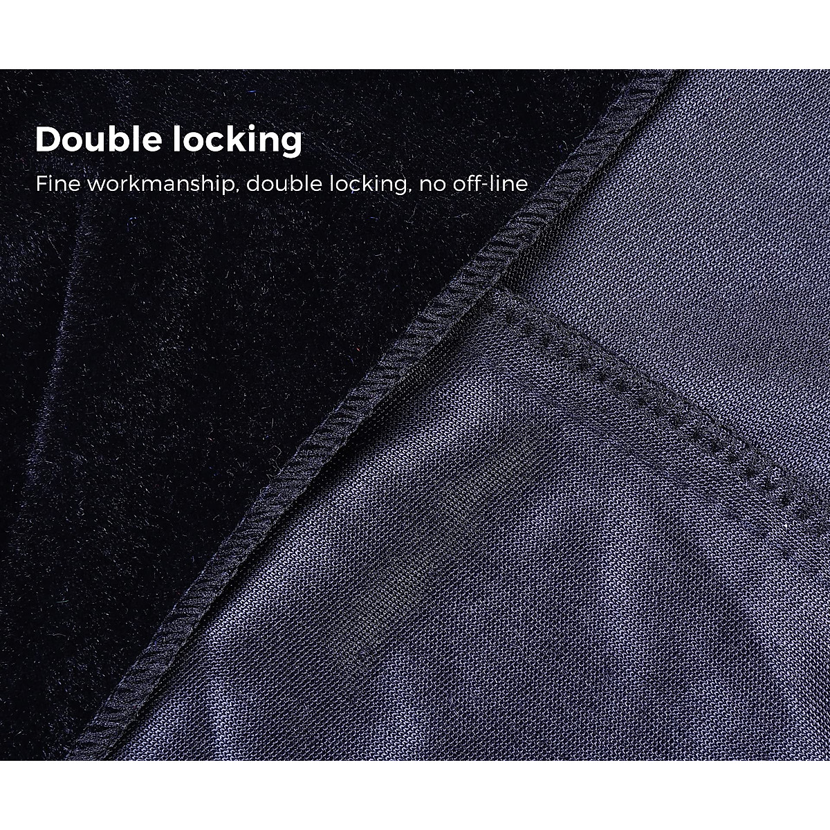 Monkeysell Velvet Grand Piano Cover Dustproof Baby Piano Cover Decorative Full Piano Cover Cloth Soft Bordered Triangle Decorated Protective Cover Cloth (BLACK)