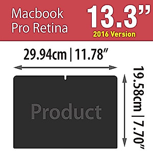 Easy On/Off Magnetic Privacy Screen Filter,Compatible with Macbook Pro 13 Inch (2016-2020) and Macbook Air 13 Inch 2018-2020 (A1932,A2179)-Anti Glare