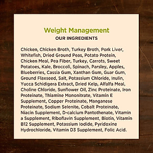 Wellness CORE Grain Free Weight Management Dry Dog Food, Turkey & Chicken Meal, 4 Pound Bag CORE Wet Dog Food Pate, Chicken, 12 Cans, 12.5 Ounce Can