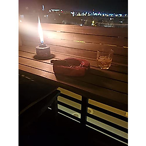 Cigar Ashtrays for Outdoor Patio - Wood Cigar Ashtray for Men and Women, Wooden Ash Tray - Cool Décor and Cigar Accessories for Bourbon Lovers, Smokers(2 Slots)