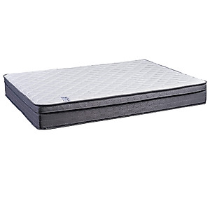 11-Inch Medium plush Foam Encased Hybrid Eurotop Pillowtop Innerspring Fully Assembled Mattress, Good For The Back