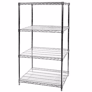 Shelving Inc. 24" d x 36" w x 64" h Chrome Wire Shelving with 4 Shelves