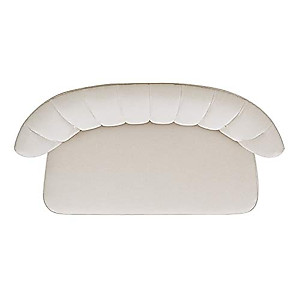 Jennifer Taylor Home Becca Channeled Tufted Settee, Sky Neutral