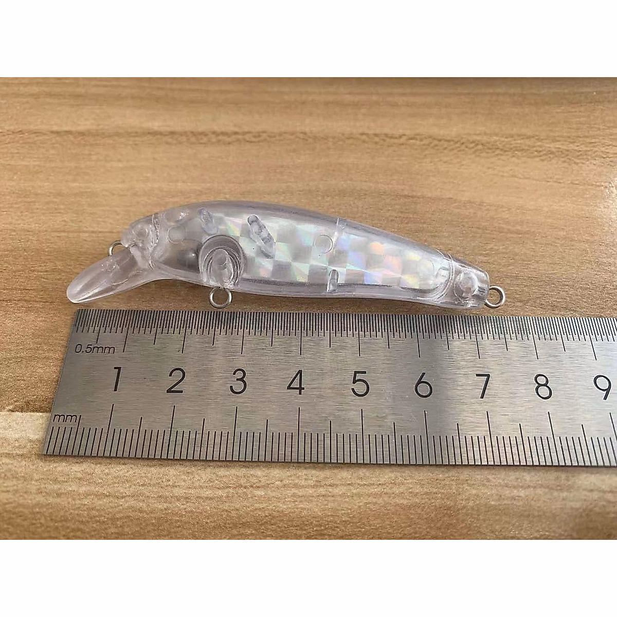 10PCS Unpainted Lure Blanks 5.22g 7.5cm Crankbait Simulation Blank Body Clear Hard Baits Trout Salmon Minnow Lure Popper Lures Topwater Freshwater 380