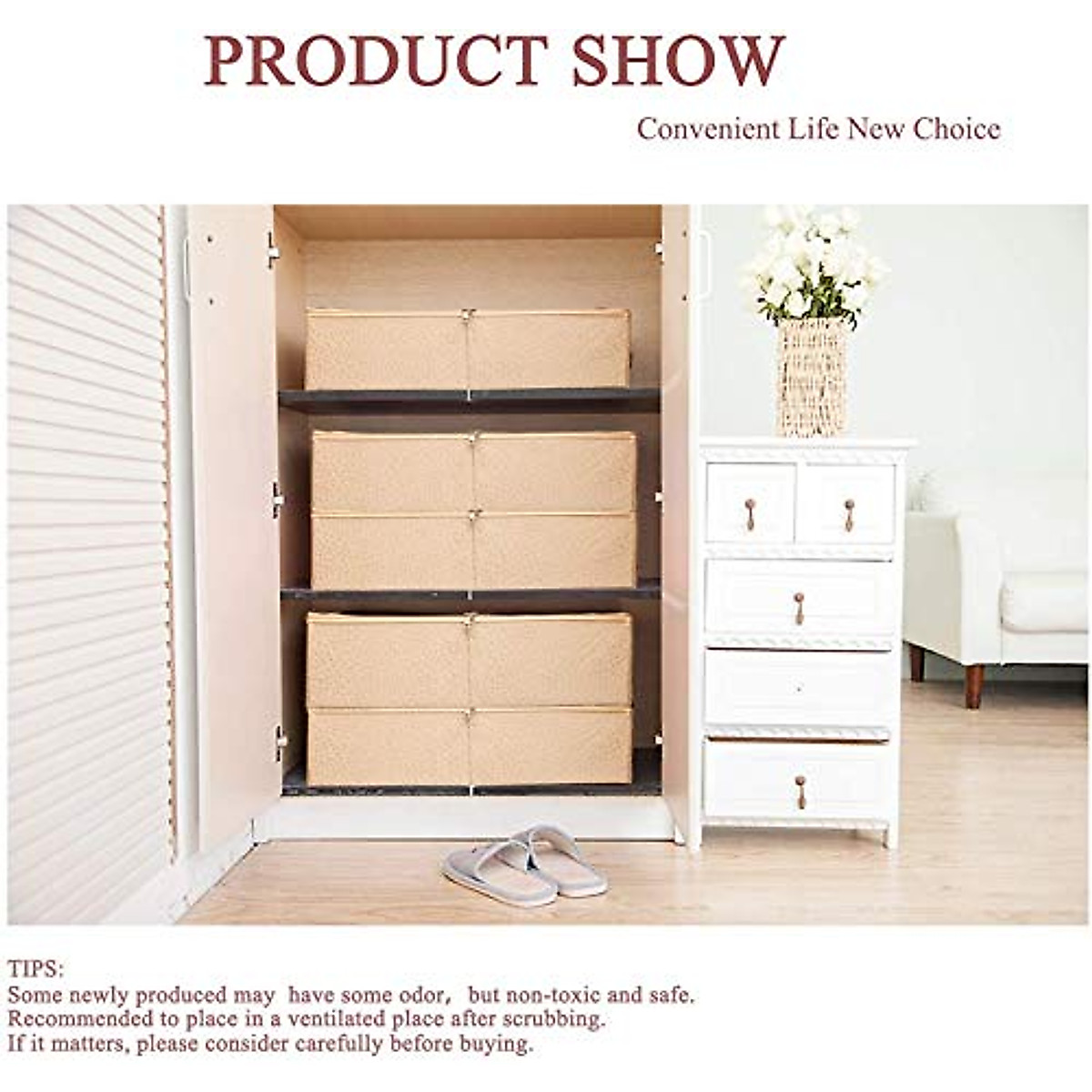 Shoe Storage Under the Bed with Adjustable Dividers,Clear Cover, Sturdy Zipper&Handle,Sides Include Cardboard,Stackable Under bed Shoe organizer, Greate Under bed Shoe Storage Solution,2PCS