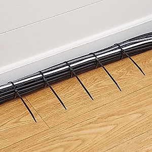 Amazon Basics Multi-Purpose Cable Ties - 12-Inch/300mm, 200-Piece, Black