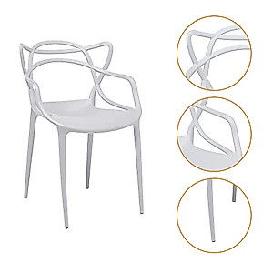 CangLong Cross Back Dining Chair Casual Chair for Restaurants, Cafes, Kitchens, Dining Rooms Set of 2, Gray