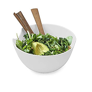 Nambe MT1234 Quatro Salad Bowl with Servers