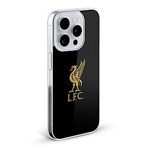 Head Case Designs Officially Licensed Liverpool Football Club Gold Logo On Black Liver Bird Soft Gel Case Compatible with Apple iPhone XR