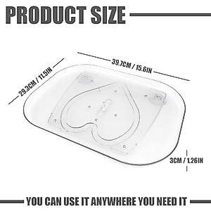 Square Lazy Susan for Refrigerator, 15.8''x 11.8'' 360° Rotate Clear Rectangular Turntable Organizer for Countertop Fridge Organizers and Storage for Kitchen,Home,Office