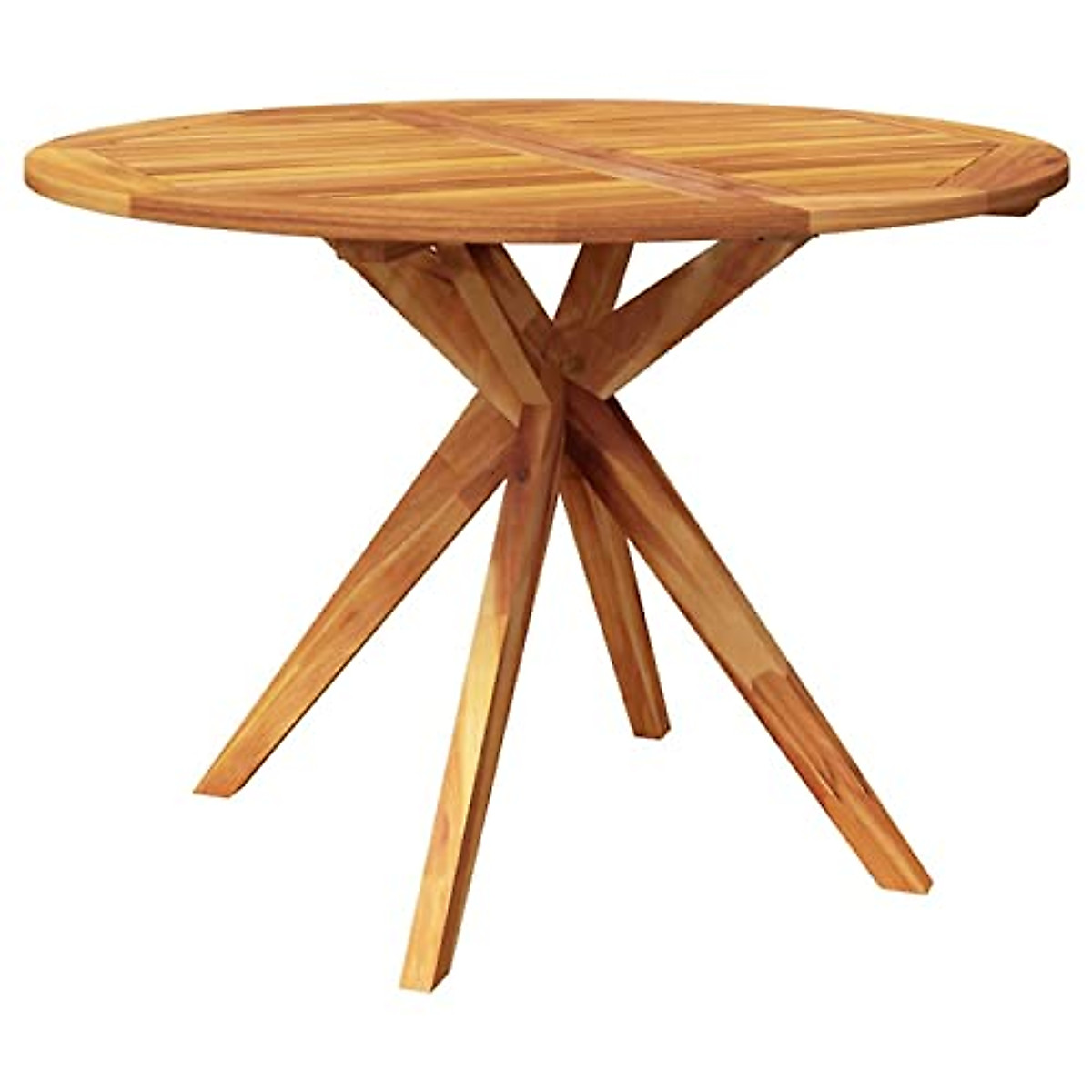 Camerina 5 Piece Patio Dining Set Outdoor Dining Table Set Patio Table and Chairs Set Outdoor Patio Dining Set Solid Wood Acacia 3087133