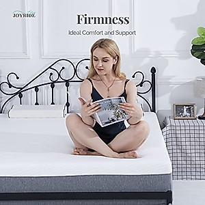 JOYRIDE SLEEP Hybrid Mattress,Pocket Springs,Memory Foam,Infused Cooling Gel,Motion Isolation,Anti-Slip Bottom,Full Mattress in a Box (10 Inch,Full Size)