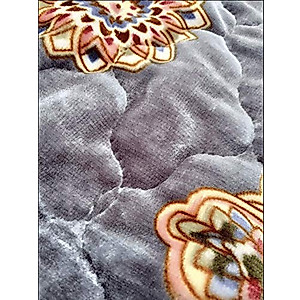 Empire Thick Padded Islamic Muslim Prayer Rug- Gray