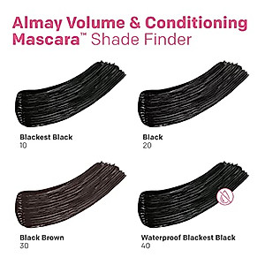 Almay Volume & Conditioning Mascara, Hydrating All Day Wear, 20 Black, 0.27 fl oz.