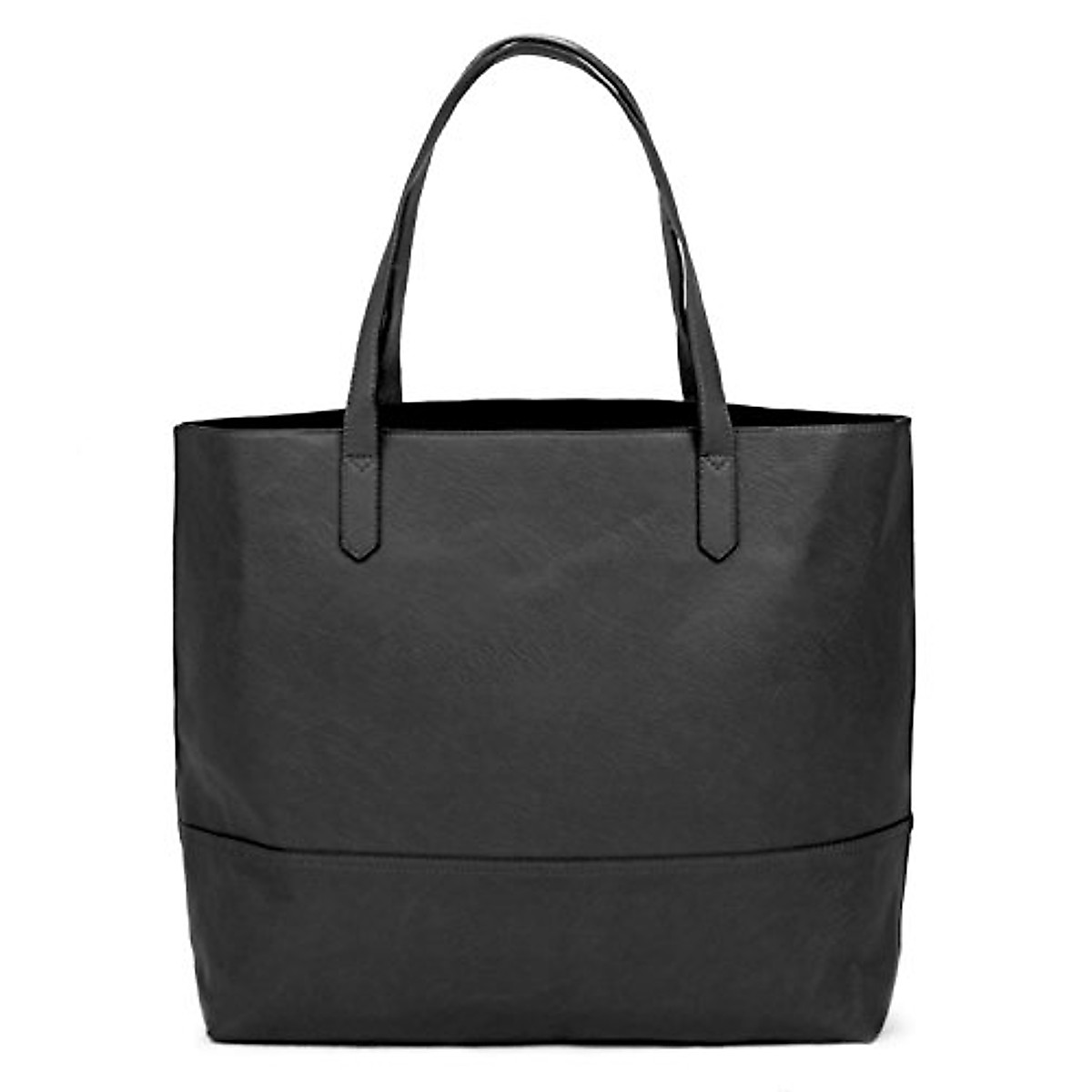 Overbrooke Large Vegan Leather Tote Bag - Womens Slouchy Shoulder Bag with Open Top