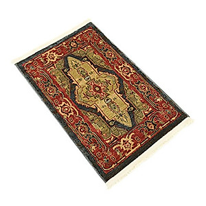 Unique Loom Sahand Collection Area Rug - Arsaces (2' 2" x 3' 1" Rectangle, Navy Blue/ Gray)