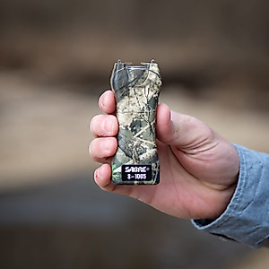 SABRE Realtree Edge 2-in-1 Stun Gun with Flashlight & Belt Holster, Emits 1.60 Powerful Pain Inducing Microcoulombs (µC) Charge, 120 Lumen LED Flashlight, Rubberized Grip, Compact Design,Rechargeable