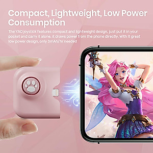 IFYOO Yao L1 PRO Mobile Game Controller Joystick for iPhone (iOS 13.4 or Later, For iOS Mobile Games), Gaming Gamepad Compatible with PUBGG Mobile, Call of Duty Mobile(CODM), Wild Rift, Genshin Impact