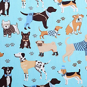 Cloele Kids Toddler Pillowcase Envelope Travel Pillowcase Baby Pillow Cover Fits Pillows Sized 12x16 or 13x18-1 Pack Soft Children’s Bedding Pillowslip Case for Boys and Girls - Blue Dog