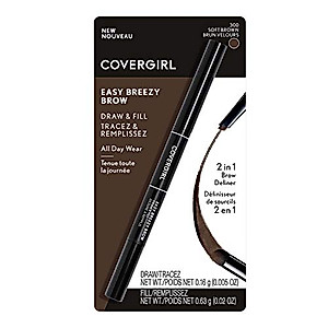 COVERGIRL Easy Breezy Brow Draw and Fill Brow Tool, Soft Brown