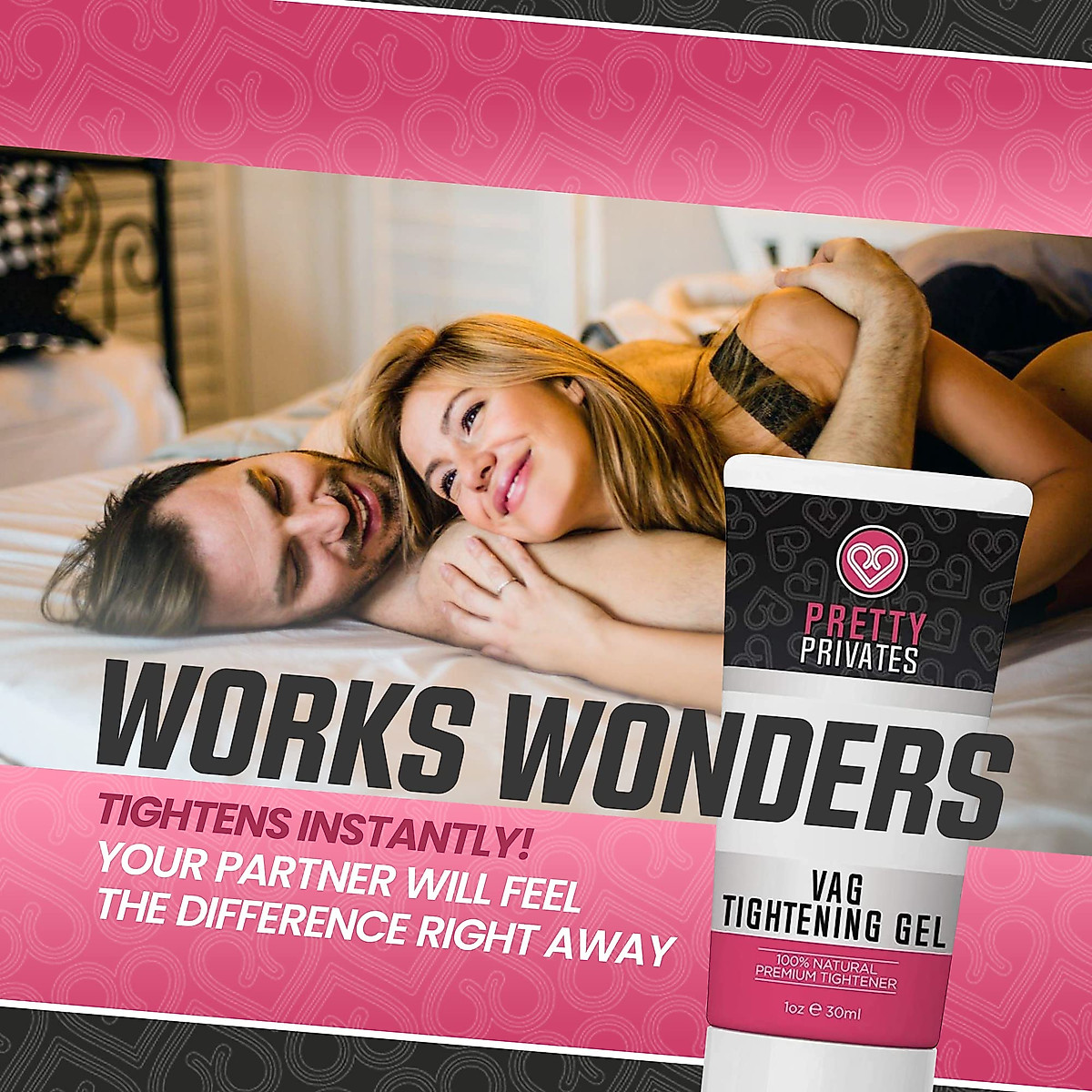 Pretty Privates Vaginal Tightening Gel - Instant Vaginal Tightening Cream for Vag, Viginal Tighter, Vaginial Tightening Product - 1 oz (30mL)