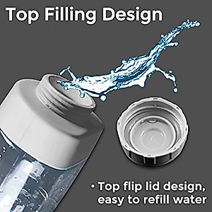 Vannon Dog Water Dispenser for Cage Leakproof Crate Water Bottle for Dogs & Rabbits Pet Auto Feeding Water Bottle Nozzle Diameter: 12mm, Top Fill, BPA Free