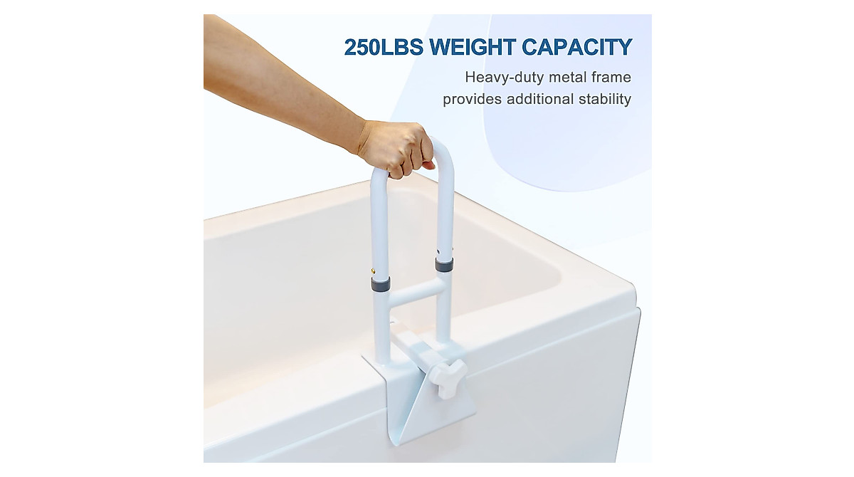 HEPO Adjustable Grab Bars for Elderly Bathroom Safety