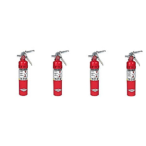 Amerex B417, 2.5lb ABC Dry Chemical Class A B C Fire Extinguisher, with Wall Bracket (4-PACK)