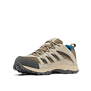 Columbia Women’s Crestwood Waterproof Hiking Shoe, Pebble/Lagoon, 8.5
