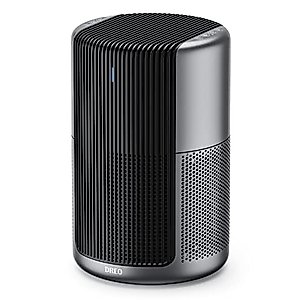 Dreo Air Purifiers Macro Pro, True HEPA Filter, Up to 1358ft² Coverage, 20dB Low Noise, PM2.5 Sensor, 6 Modes, 360 Filtration Cleaner Remove 99.985% Dust Smoke Pollen, Black