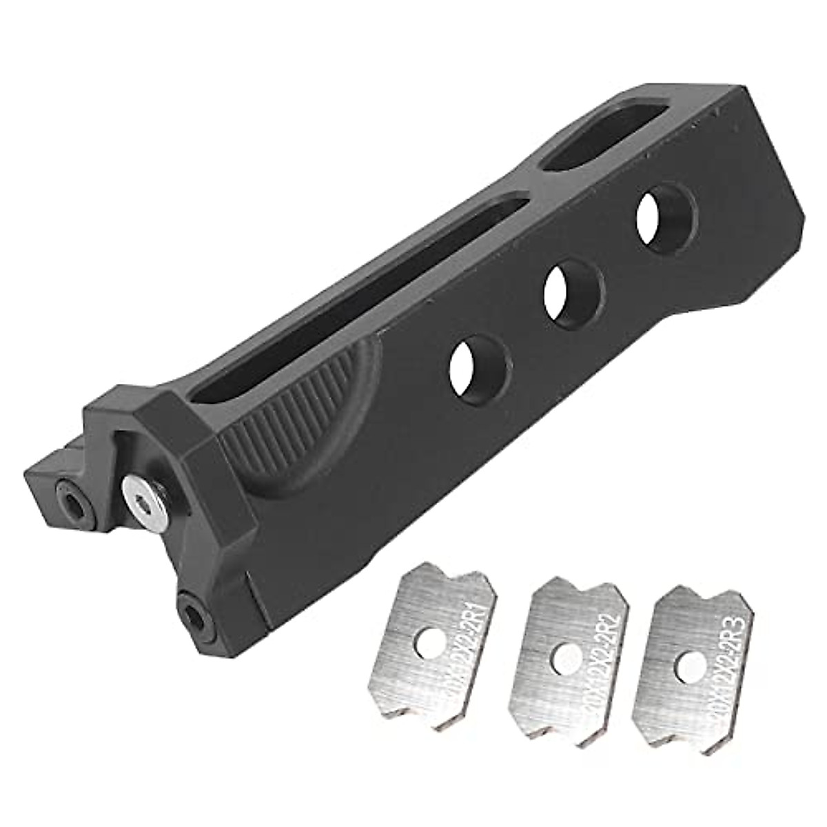 Fewb Chamfer Edge Plane, Manual Woodworking Veneer Edge Banding Trimmer with 3 Blades, Arc Wood Edge Corner Flattening Cutter Hand Planer Scraper Tool for Edge Trimming