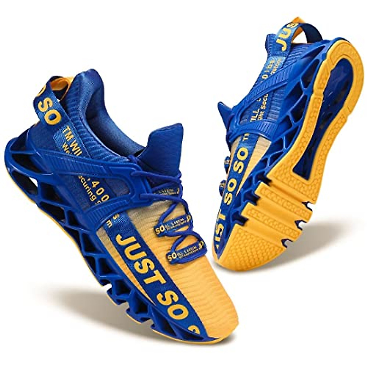 UMYOGO Mens Fashion Sneakers Walking Breathable Non Slip Gym Running Tennis Shoes