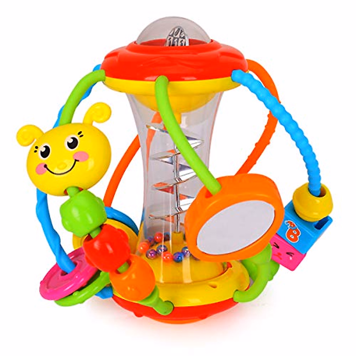 HOLA Baby Toys 6 to 12 Months Baby Toys 0-6 Months, Baby Rattles Activity Ball Infant Toys, Shaker Grab Spin Rattle, Crawling Educational 6 Month Old Baby Toys for 3, 6, 9, 12 Months Baby Boys Girls