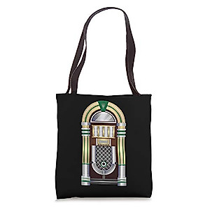 Retro Jukebox Music Oldies Aesthetic Cool Vintage Lover Gift Tote Bag
