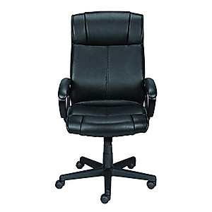 STAPLES® Turcotte Luxura® High Back Executive Chair, Black
