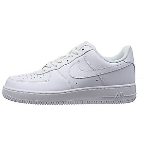 Nike Men’s Air Force 1 Low Sneaker (12, White)