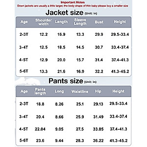 SANMIO Baby Boys Girls Two Piece Snowsuit, Toddler Winter Hooded Puffer Down Jacket Coat with Ski Bib