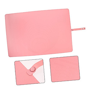 BESTonZON Pizza Dough Kneading Mat Silicone Bakeware Nonstick Bakeware Cookies Dough Pie Rolling Mat Reusable Baking Sheet Dough Pad Dough Rolling Pad Flour Pad Kitchen Accessory Silica Fondant Pad