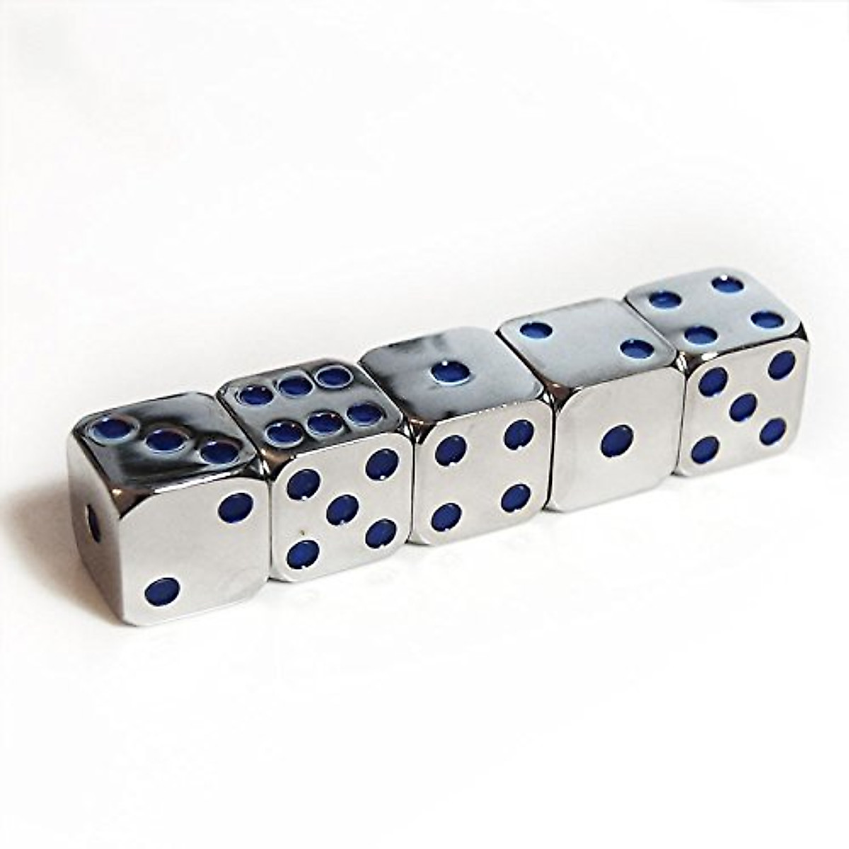 3Pcs D6 16mm Metal Alloy Custom & Unique Dice - Highly Polished Premium Edition (Gold, Sliver, Bronze)