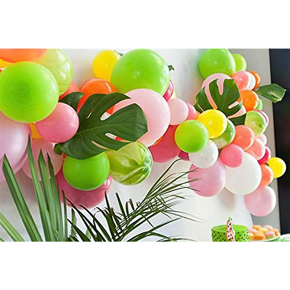 100 Pack Watermelon Party Decorations Balloon Garland & Arch Kit 100 Balloons for Wedding Baby Shower Birthday Party Backdrop
