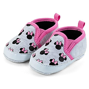 Disney Mickey Mouse Red and Black Infant Shoes (Pink Minnie, us_Footwear_Size_System, Infant, Age_Range, Medium, 12_Months, 18_Months)
