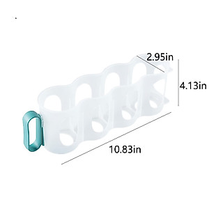 Typutomi 3Pcs Portable Soda Can Organizer for Refrigerator, Clear Plastic Beer Can Racks Refrigerator Organizer Bins Beverage Holder with Handle for Refrigerator Shelves(Yellow & Green & Orange)