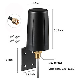Outdoor 7dBi Dual Band 2.4GHz 5GHz 5.8GHz Long Range WiFi Booster Antenna for WiFi Router Hotspot Network Devices PC Security IP Camera WiFi Internet WiFi 6 Desktop PC USB Adapter WiFi Card, Eifagur