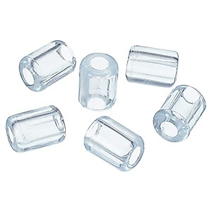 MECCANIXITY Kitchen Sink Rack Feet 5mm ID x 10.5mm OD PVC Sink Replacement Feet for Protective Sink Grid, Clear Pack of 40