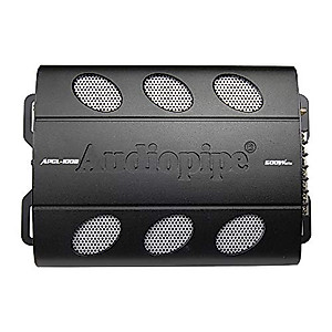 Audiopipe APSB-1299PP Dual 12 Inch Car Audio Subwoofer Speakers and Sealed Enclosure, 2 Channel 500 Watt Amplifier, and Wire Installation Kit