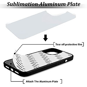 Konohan 6 Pieces Sublimation Blank Phone Case Cover Blank Printable Phone Case for DIY Customize Heat Press Rubber Protective Case(Compatible with iPhone 12 Pro Max)