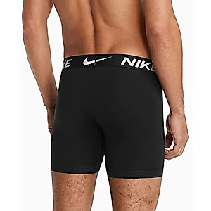 Nike Men`s Essential Micro Boxer Briefs 3 Pack (Black(KE1015-001)/W, Medium)