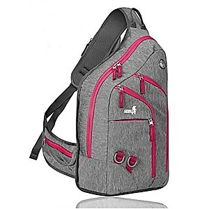 Plus Oversized Sling Backpack for Women, Durable Crossbody Backpack One Shoulder Backpack Daypack 28L