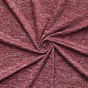 Helloacc Womens Scoop Neck Short Sleeve Yoga Top Loose Fit Sport Workout T Shirt Wine Red