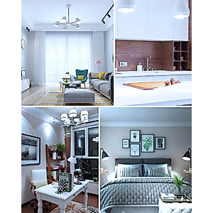 LUTW LED Light Bulbs 60 Watts Equivalent, 900 Lumen Standard LED Bulb, 9W E26 Base Cool White 6000K Non-Dimmable, Perfect for Bedroom and Living Room Lighting, 6 Pack